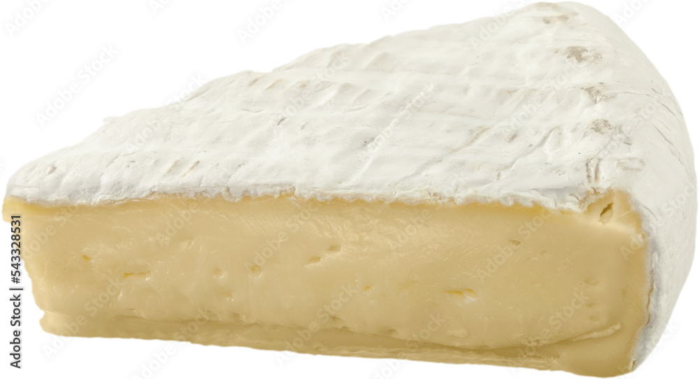 Slice of Camembert Cheese - Isolated Stock Photo | Adobe Stock