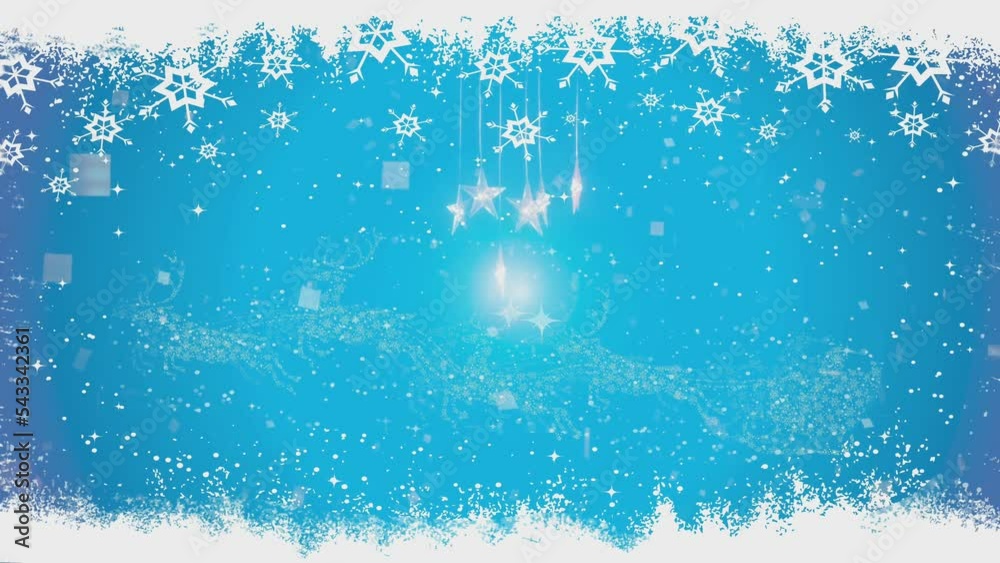 Ultra HD 4K Santa Snow Christmas video backgrounds with colorful ...