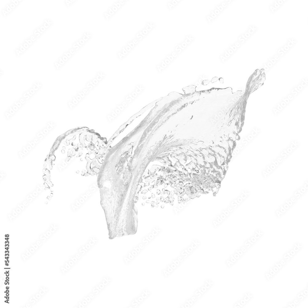 Isolated water splash effect on transparent background Stock Photo ...