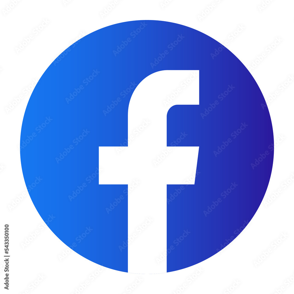 facebook logo icon transparent png ilustração do Stock | Adobe Stock
