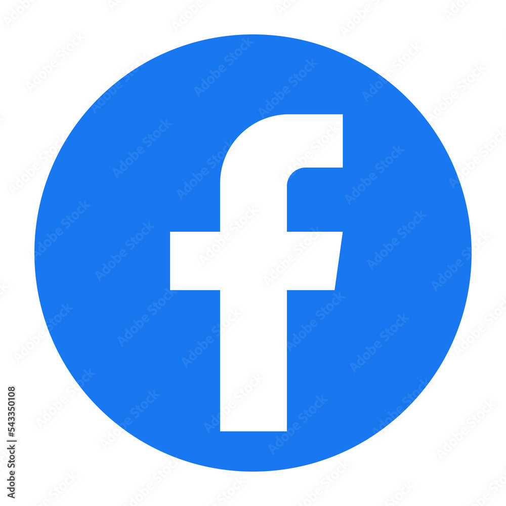 facebook logo icon transparent png Stock Illustration | Adobe Stock