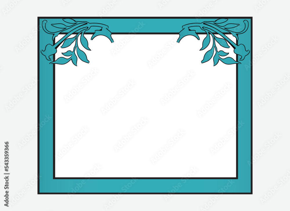 Vector border frame design template Stock Vector | Adobe Stock