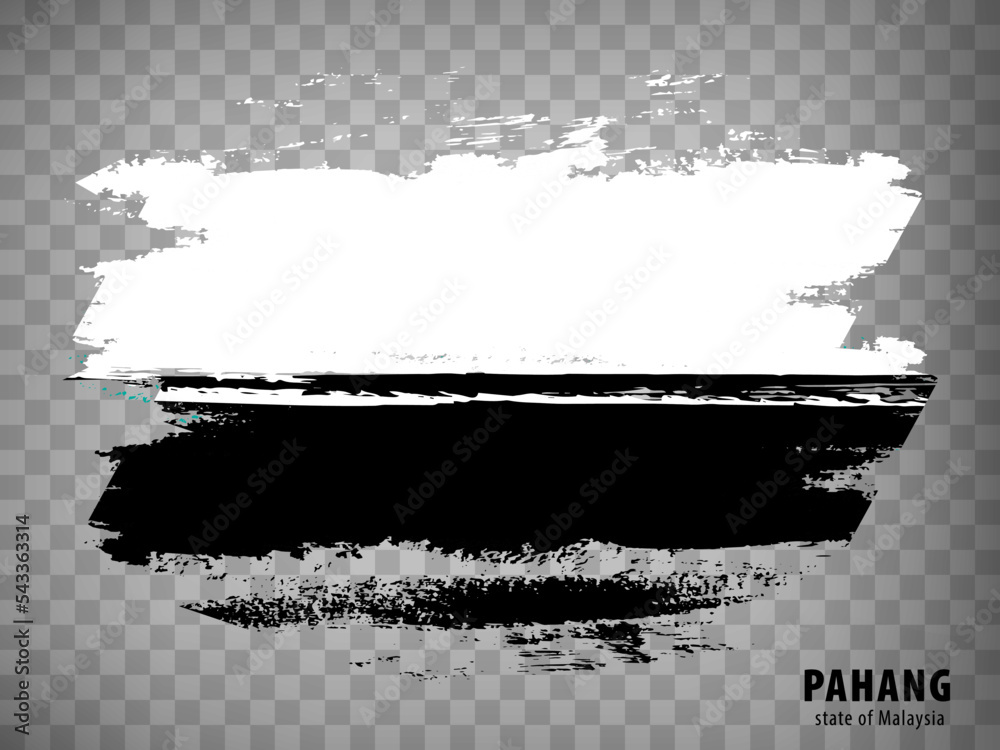 Flag of Pahang from brush strokes. Flag State Pahang of Malaysia with ...