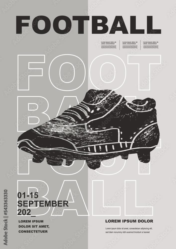 Template Sport Layout Design, soccer football. Football league ...