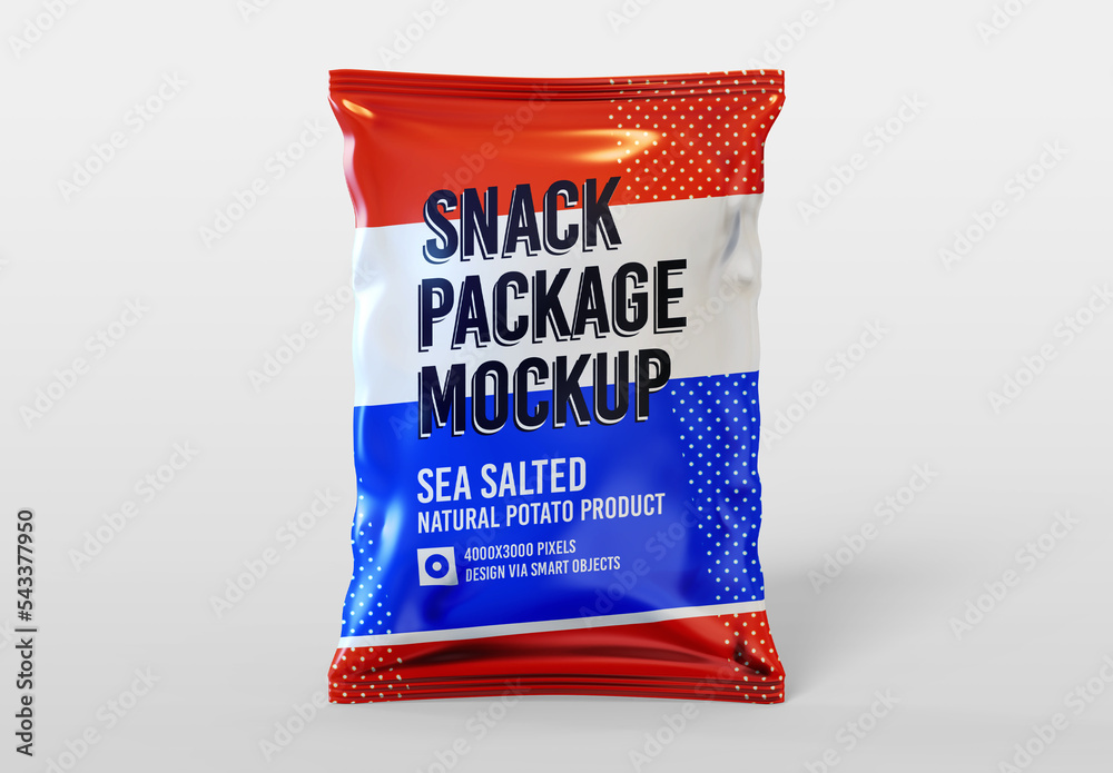 Snack Package Mockup Stock Template | Adobe Stock