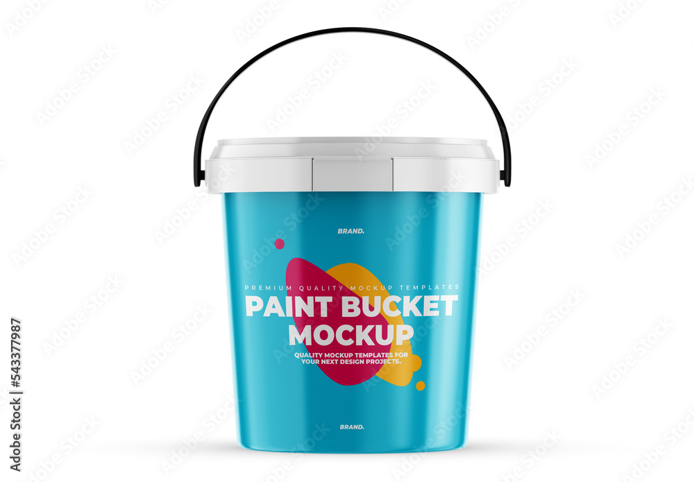 Paint Bucket Mockup Stock Template | Adobe Stock