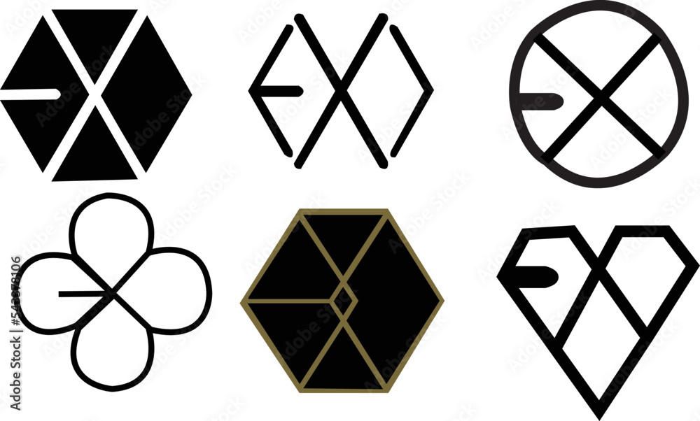 EXO logo , new logo on white background. simple design for graphics ...