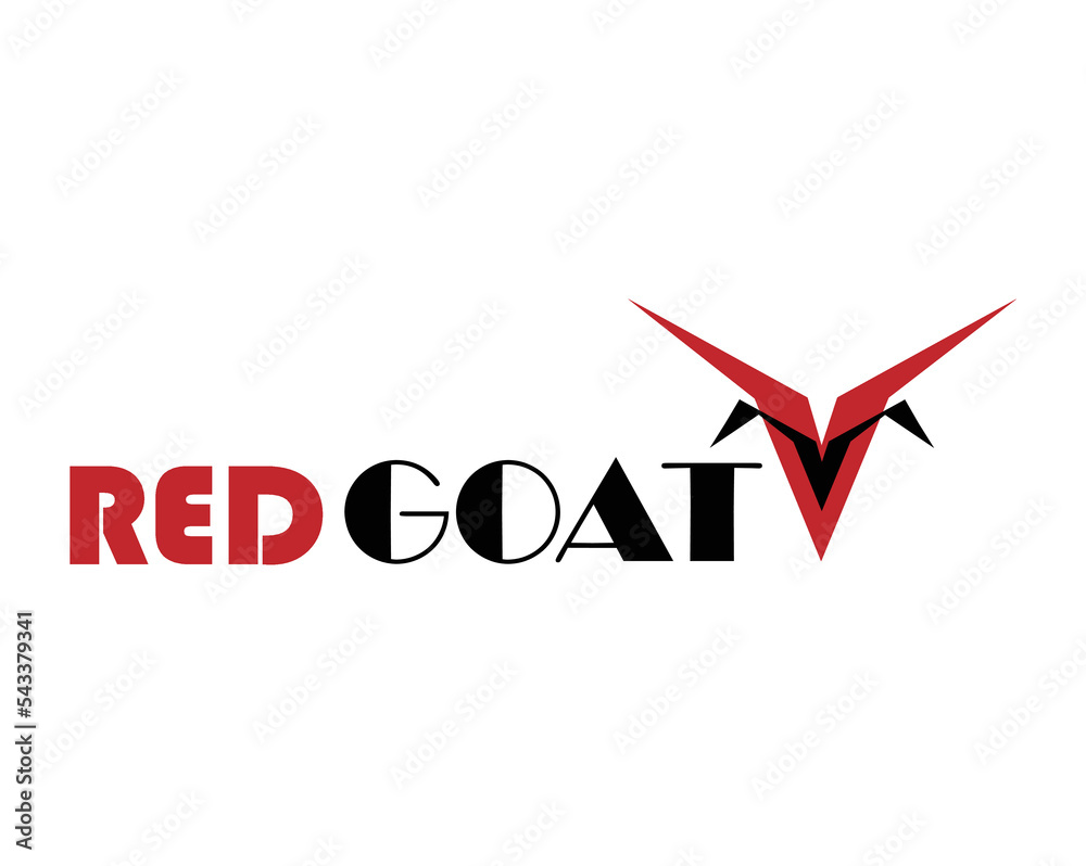 Vetor de logo design that says "red goat" use this logo as you like if ...
