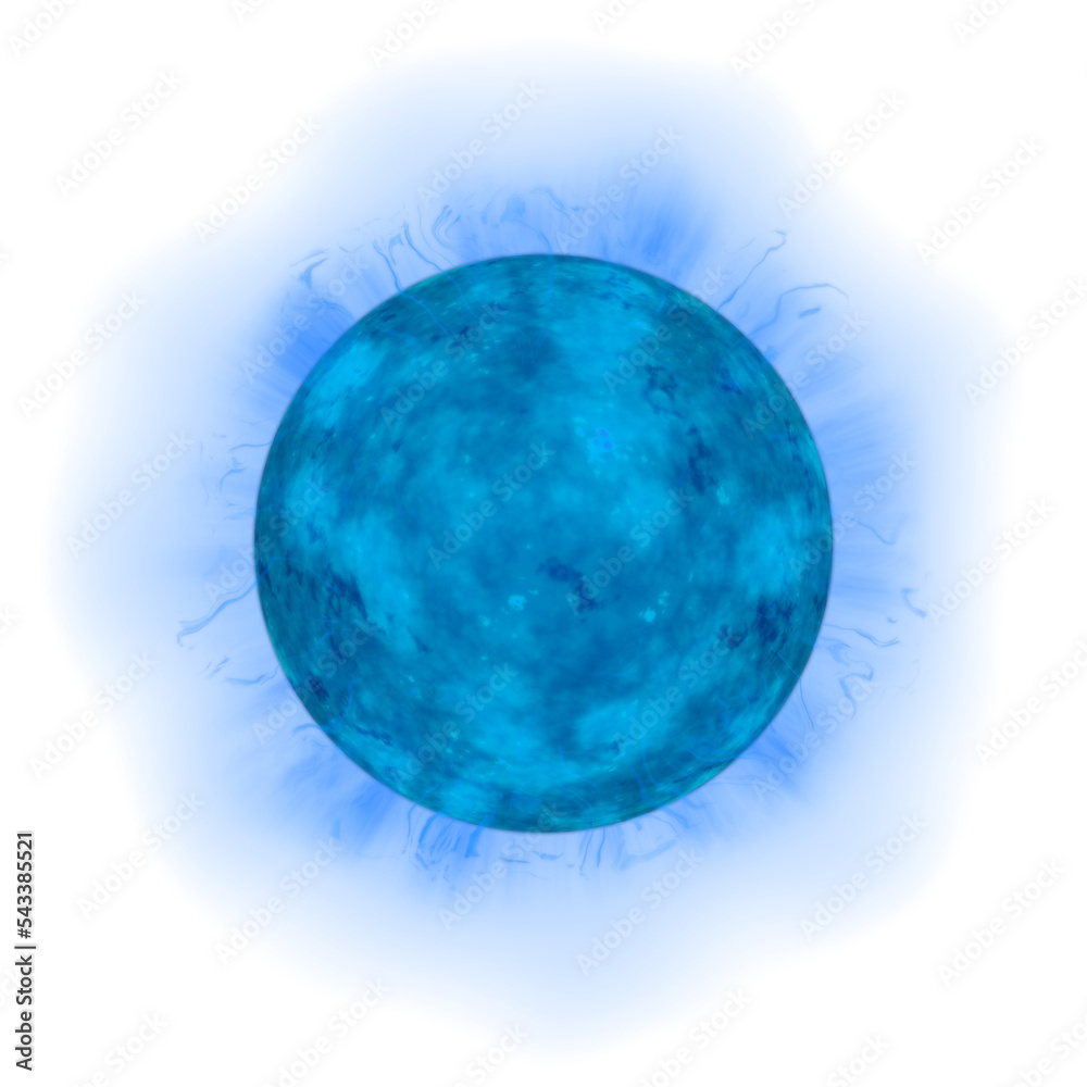Glowing cold sun in blue flames on transparent background Stock ...