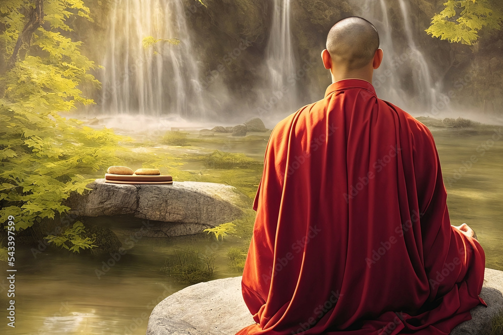 Shaolin Monk Meditating