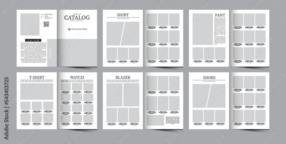 Product Catalog Design . Stock Vector | Adobe Stock