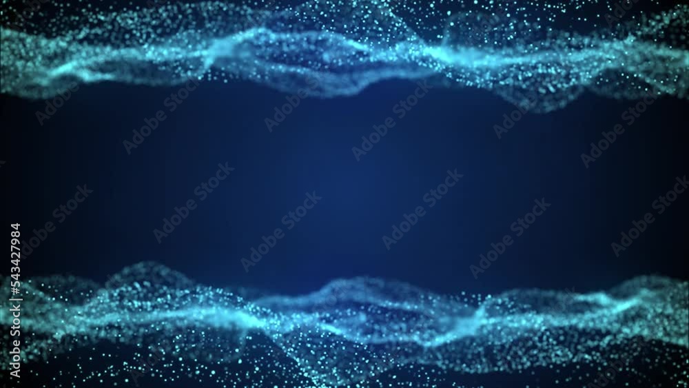 blue abstract particle background, blue particle space background, Blue ...