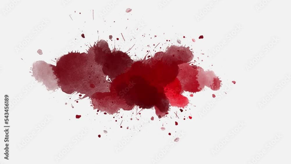 ink splatter compositing. dark red Ink Splatter Reveal the effect ...