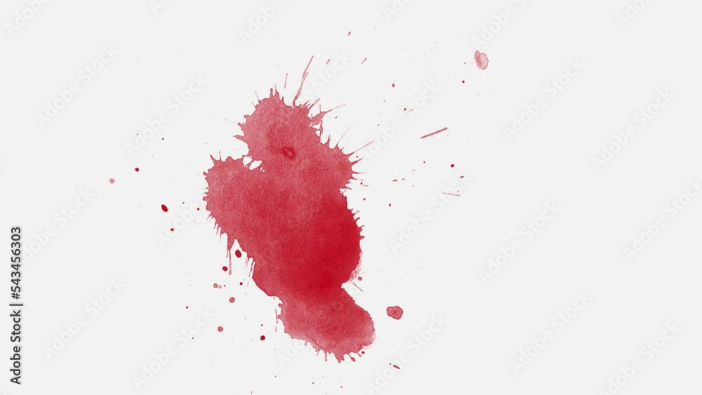 ink splatter slow motion compositing. dark red Ink Splatter Reveal the ...