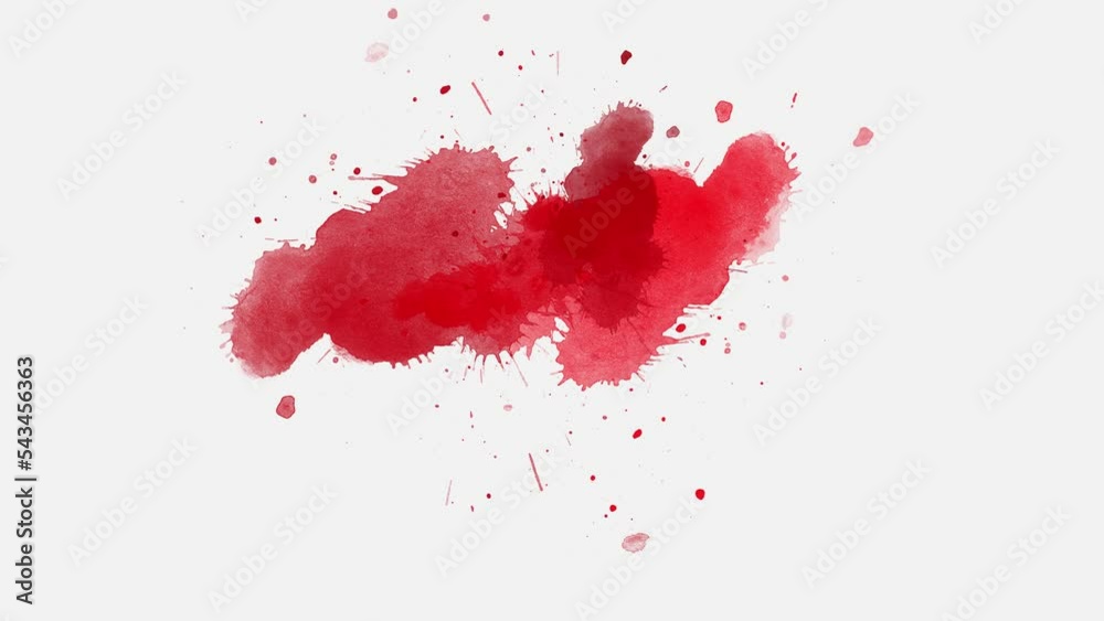 ink splatter compositing. dark red Ink Splatter Reveal the effect ...