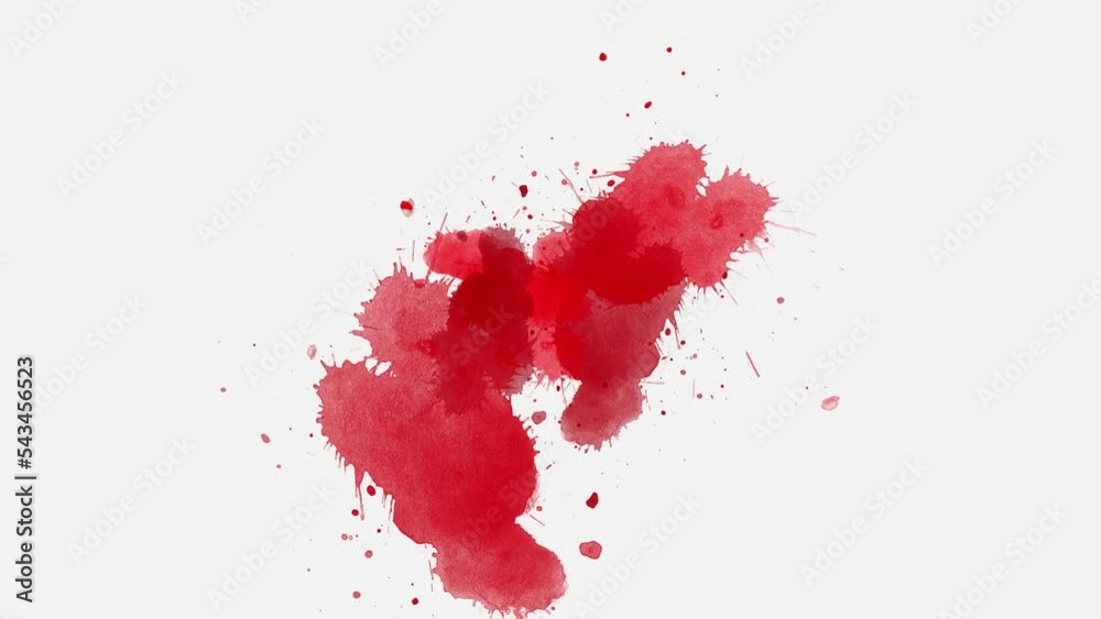 ink splatter compositing. dark red Ink Splatter Reveal the effect ...