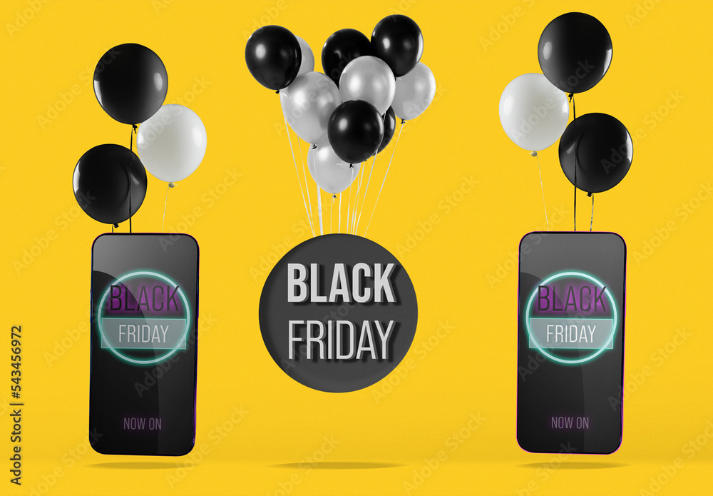 Black Friday Mobile Mockup Stock Template | Adobe Stock