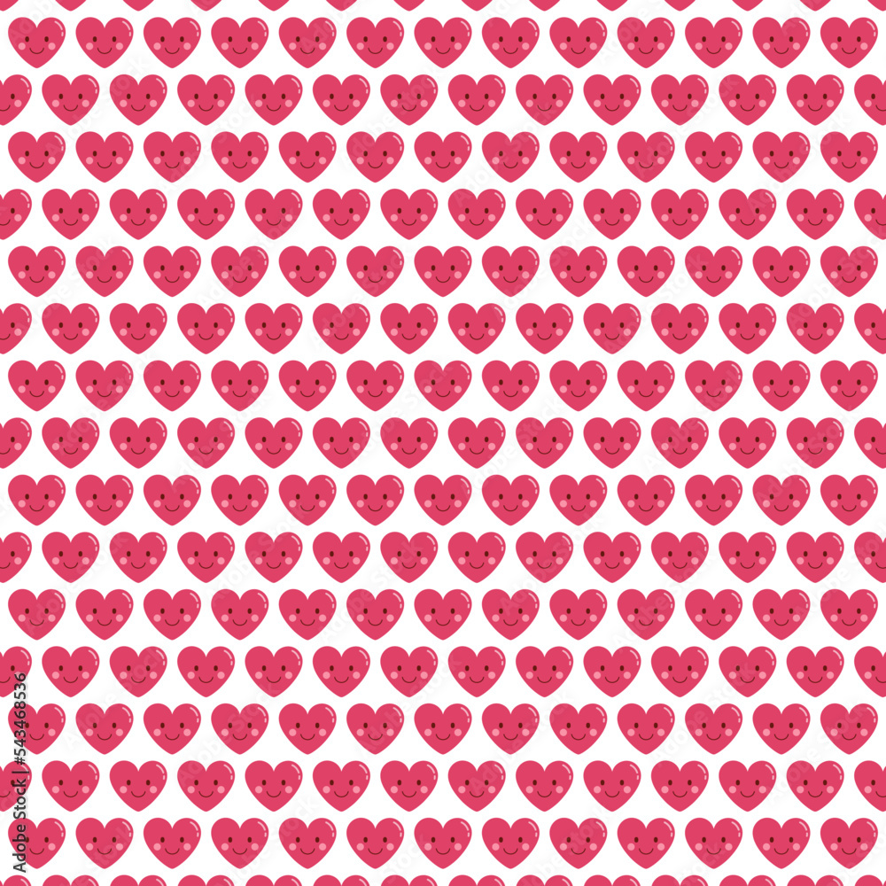heart emojis background paper pattern Stock Vector | Adobe Stock