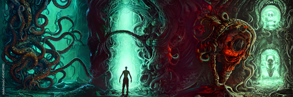 Cthulhu Skull Lovecraft Art Stock Photo | Adobe Stock