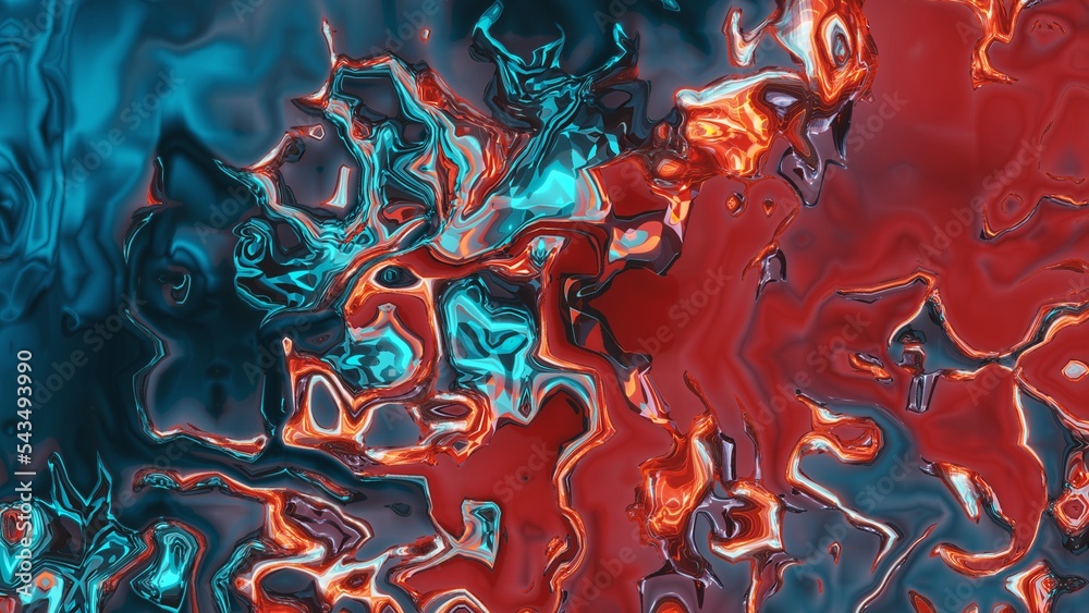 Abstract blue and red colorful marble texture background. Modern ...