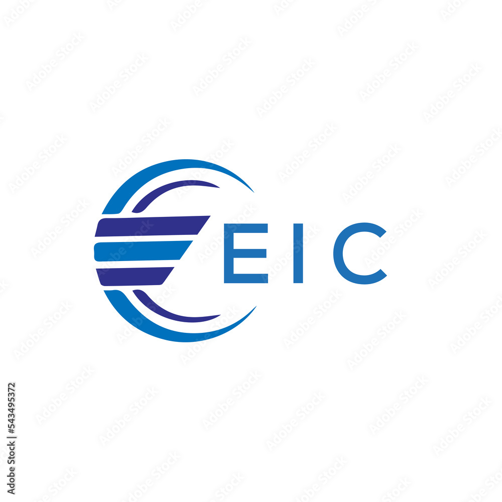 EIC letter logo. EIC blue image on white background. EIC vector logo ...