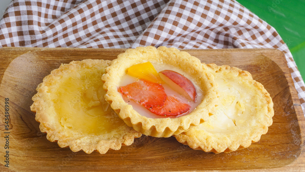 Various flavors of pie. Homade Pie susu. Pie susu or milk pie is one of ...