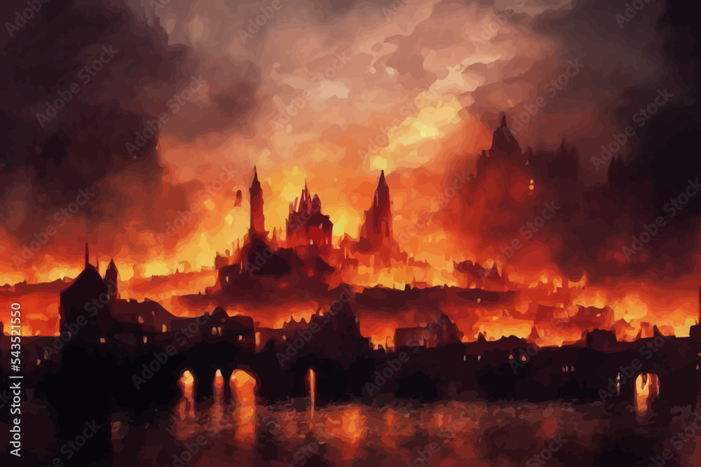 Medieval Fire City