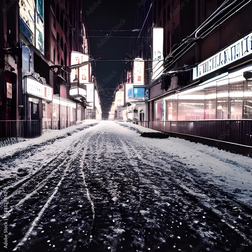 I am standing on a city street. The cold winter air is biting at my ...