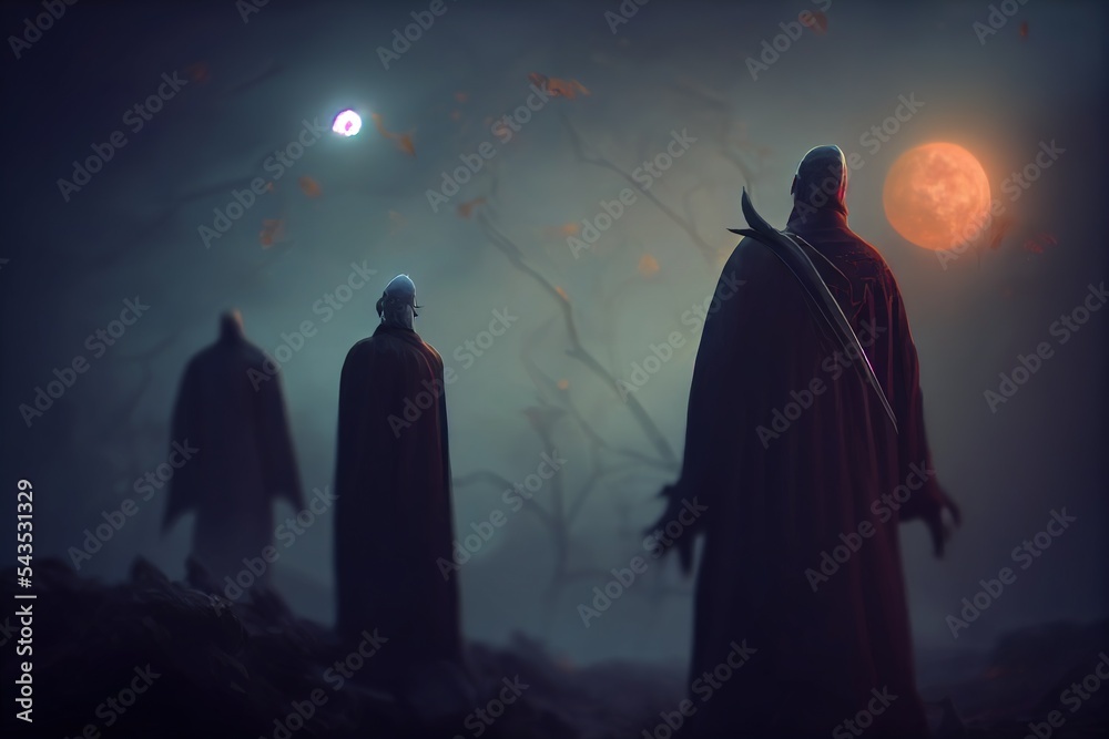 Creatures of the Night Stock-Illustration | Adobe Stock