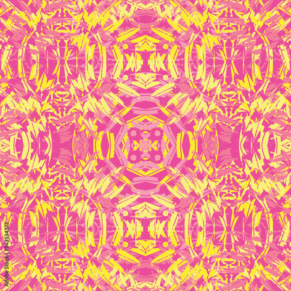 Seamless fractal pattern in vector format for printed fabrics or any ...