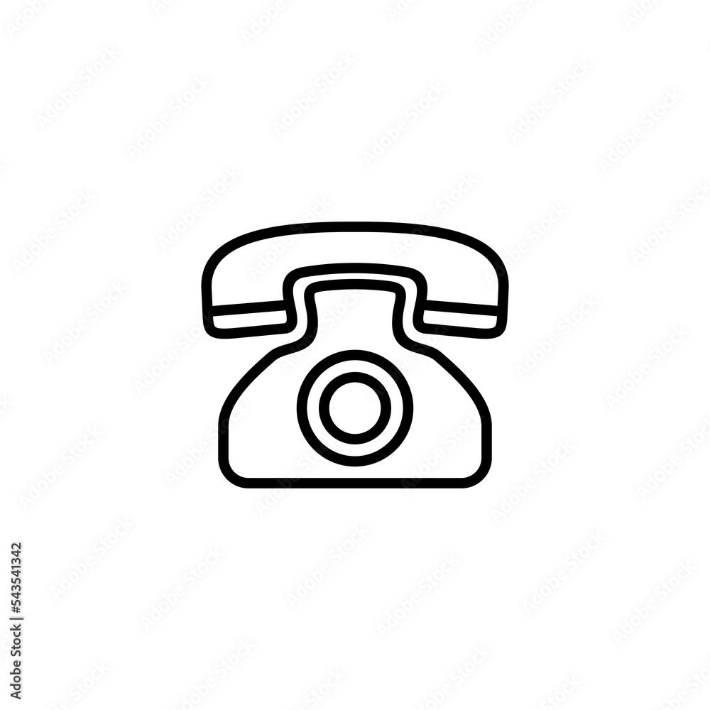 Telephone icon vector illustration. phone sign and symbol Stock Vector ...