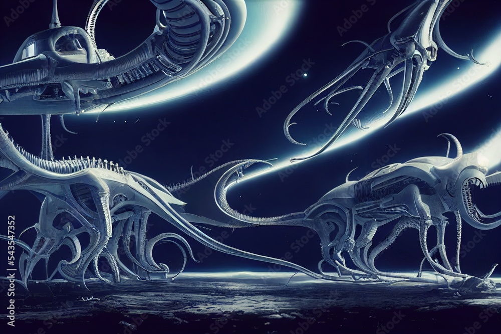 Extraterrestrial alien spaceship xenomorphs of extraterrestrial origin ...