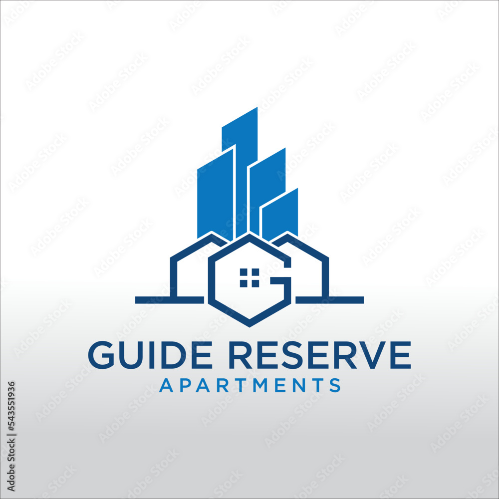 letter G, property gold logo design Stock Vector | Adobe Stock