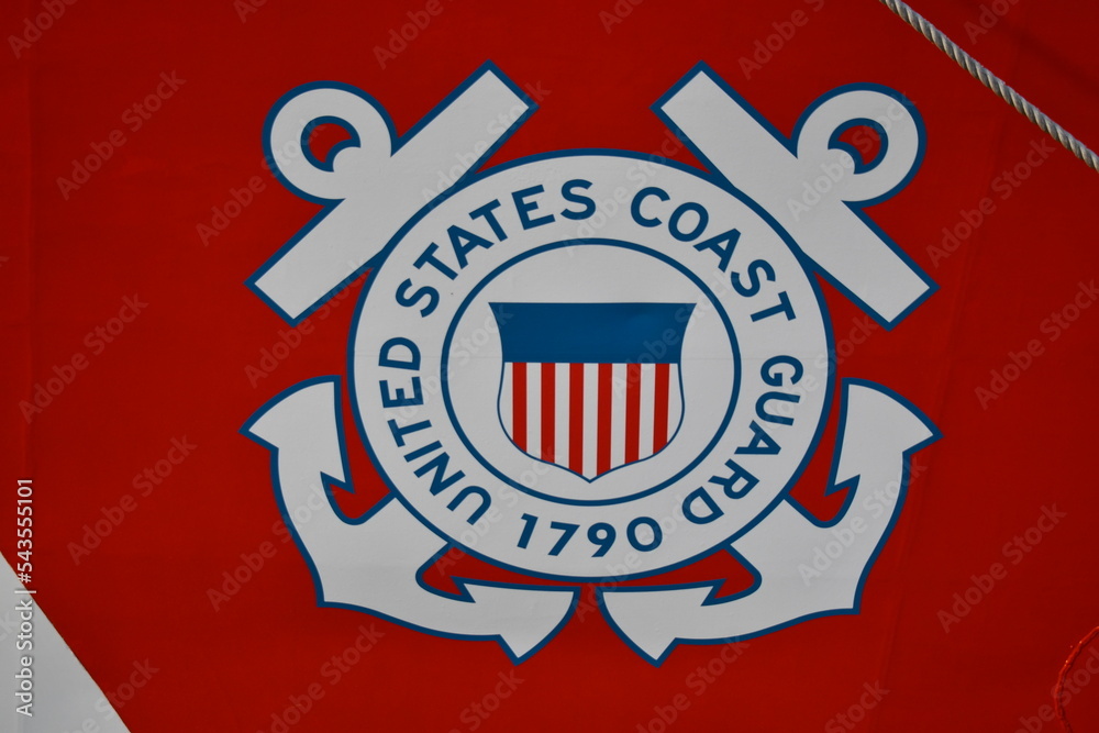 US Coast Guard markings on vessel. Stock Photo | Adobe Stock