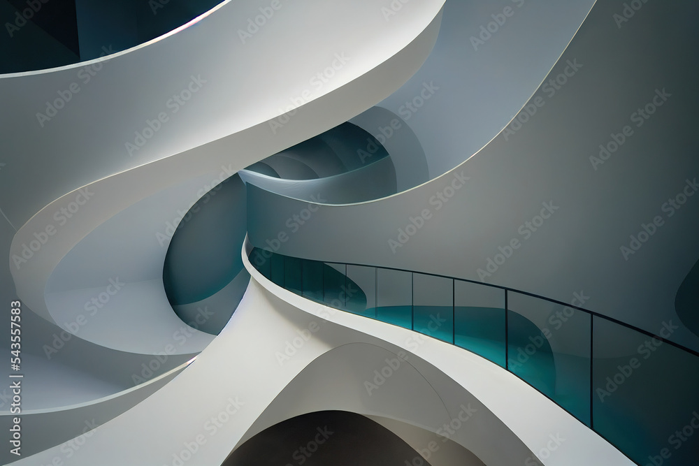 Architecture abstract background modern spectacular design 3D ...