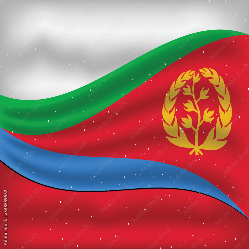 24 may eritrea independence day flag design Stock Vector | Adobe Stock