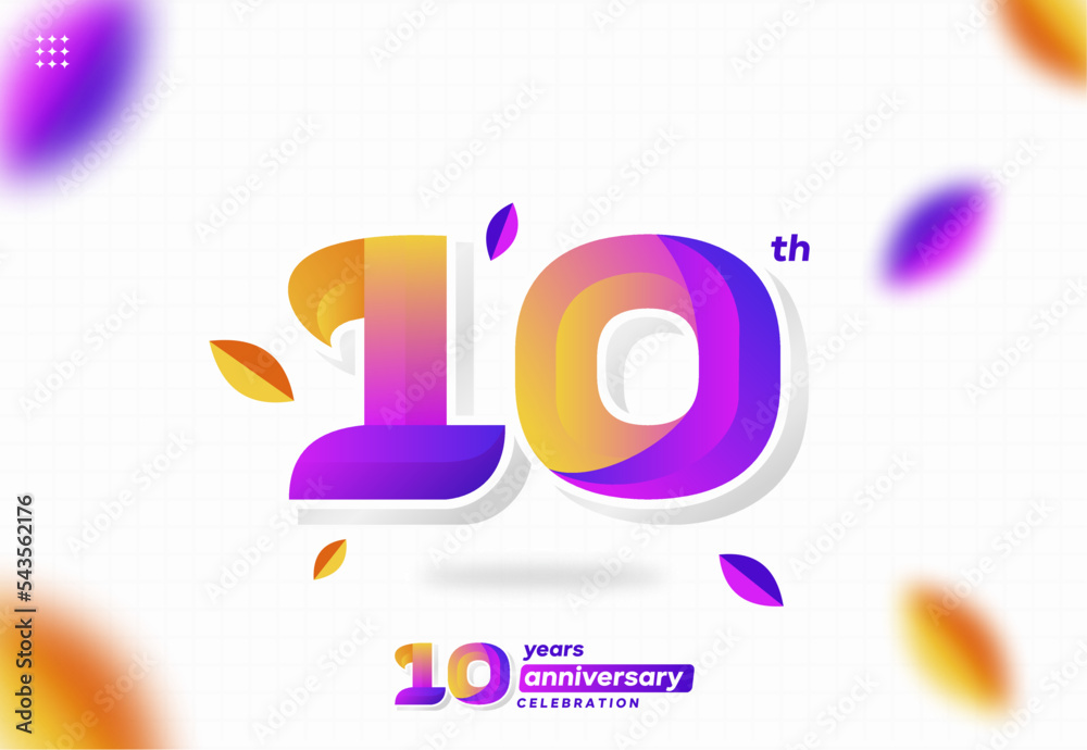 Number 10 logo icon design. 10th birthday logo number. anniversary 10 ...