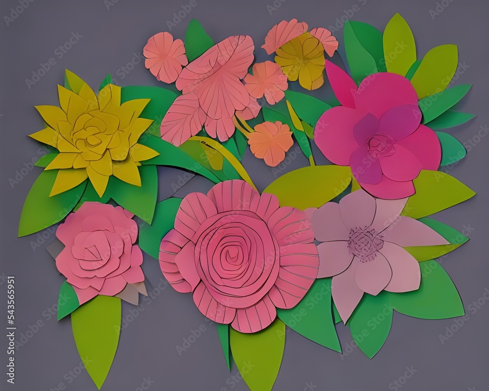 The paper flowers are so beautiful. Each one is unique and the colors ...