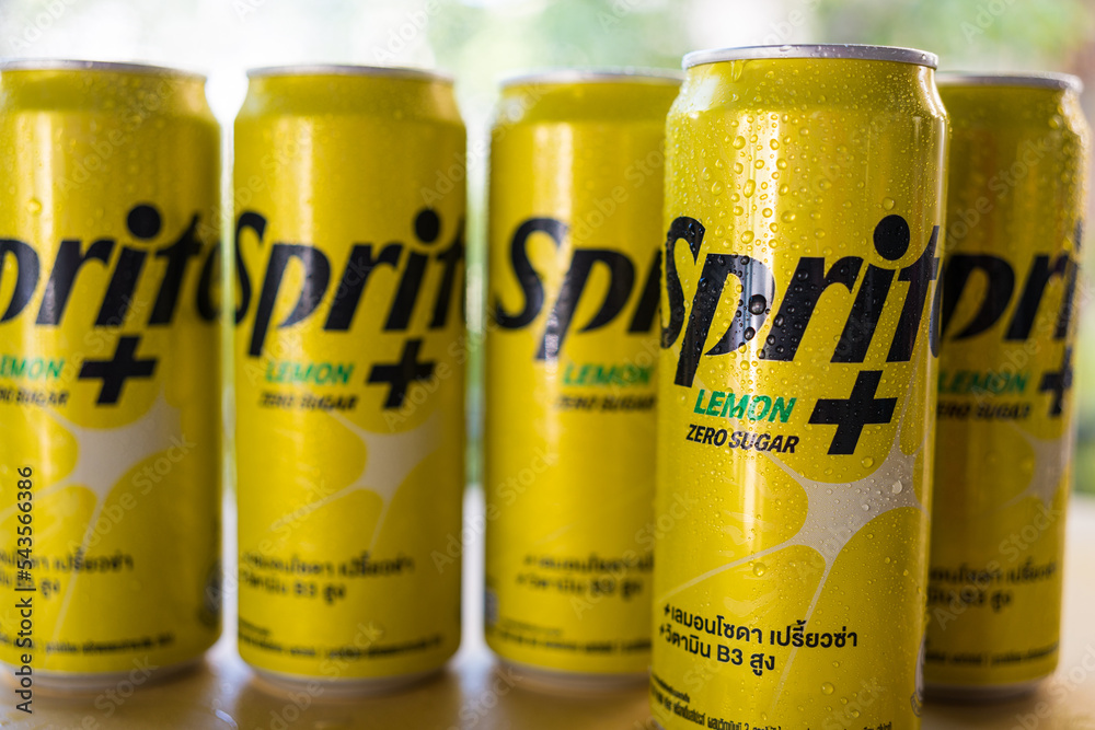 Samut Prakan, Thailand - November 5, 2022 : New flavored soft drink ...