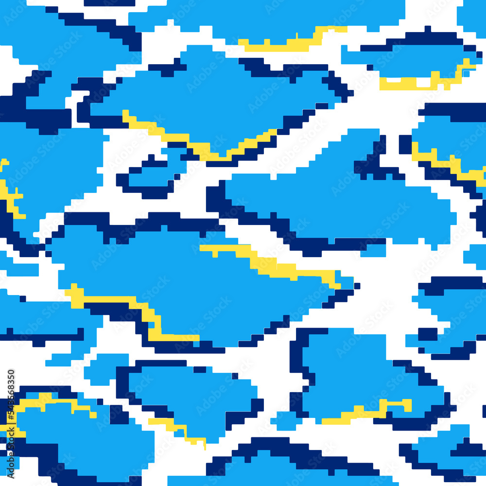 ARGENTINE CAMOUFLAGE PATTERN IN LIGHT BLUE, AND WHITE WITH TRANSPARENT ...