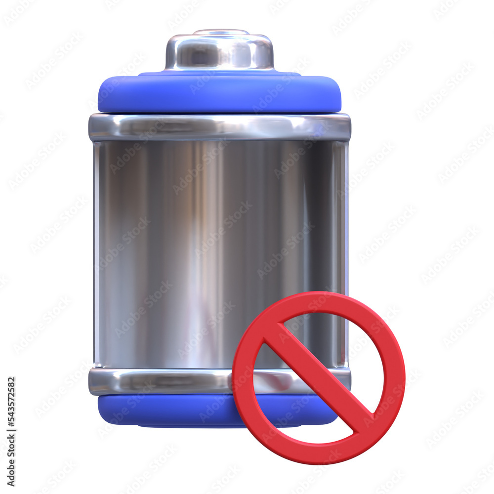 3D Replace Battery Icon Stock Illustration | Adobe Stock