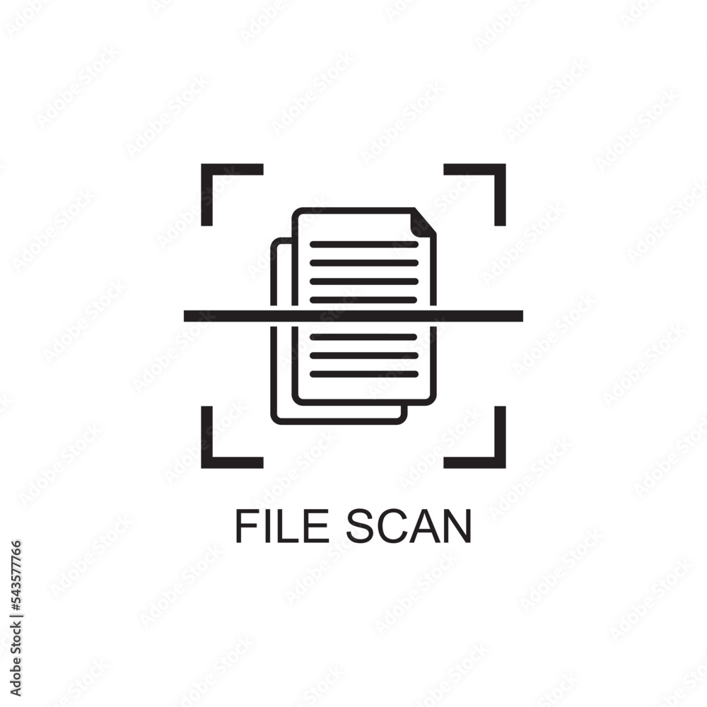 Scanned Document Icon