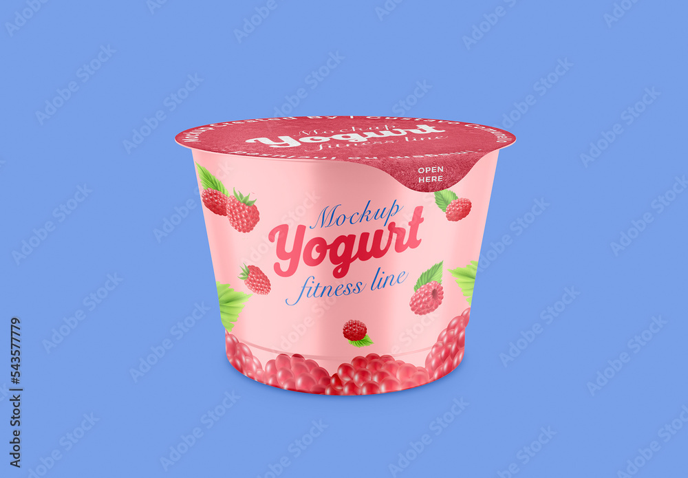 Yogurt Cup Mockup Stock Template | Adobe Stock