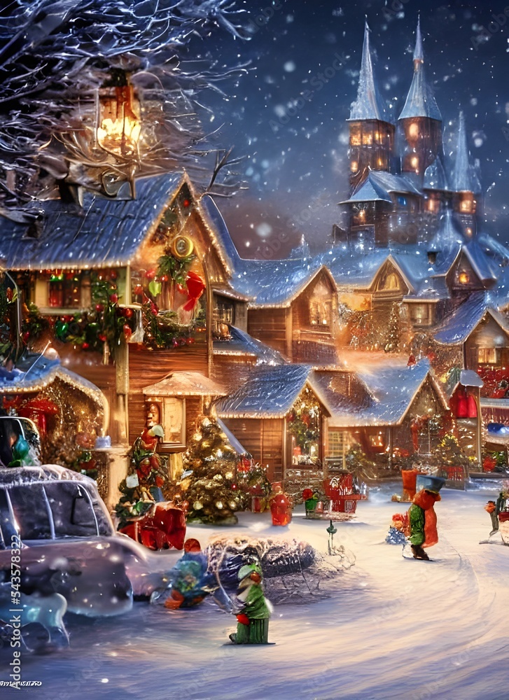 The winter christmas village is a place where people come to celebrate ...
