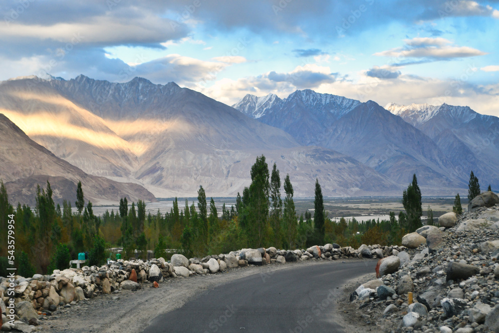 Foto Stock Also known as Takshi is the border village of India and ...