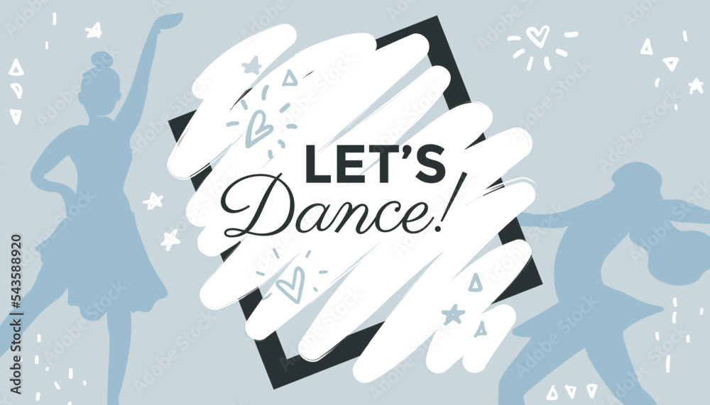 Ballet school, dancing lessons children and adults Stock Vector | Adobe ...