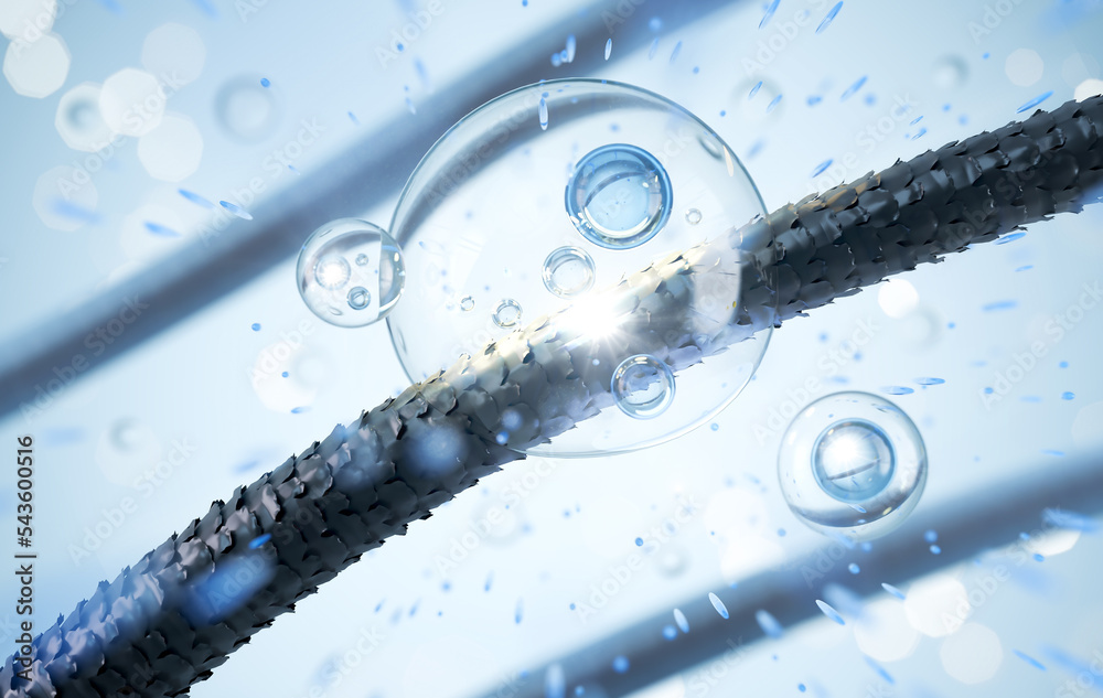 Hair treatment and Hair care Concept Background, Vitamin or Serum ...