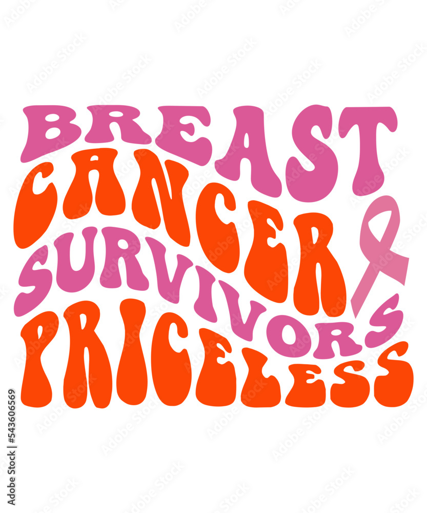 Retro Breast Cancer Svg Bundle, Cancer Awareness Svg, Cancer Svg ...