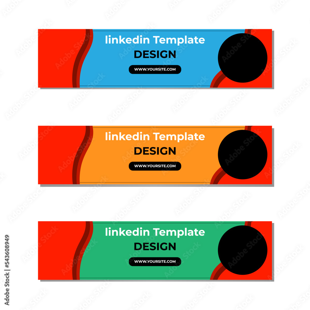 linkedin cover template banner abstract. can be used for banners ...