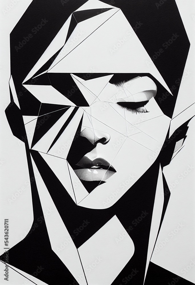 papercraft / collage portraits, Stock Illustration | Adobe Stock